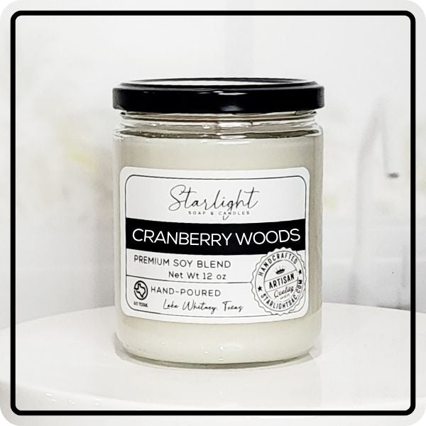 CRANBERRY WOODS COCONUT SOY CANDLE | STARLIGHT ESSENTIALS – Starlight Essentials